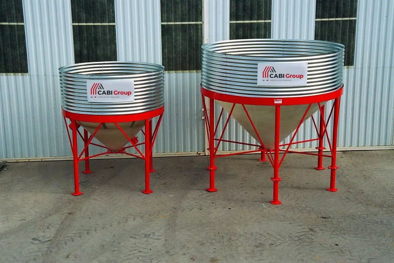Indoor silo - CABI GROUP - for grain / polyester / cone-bottom