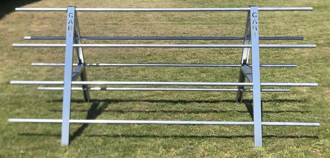 Galvanized poultry perch - CABI GROUP - pyramidal / foldable / movable