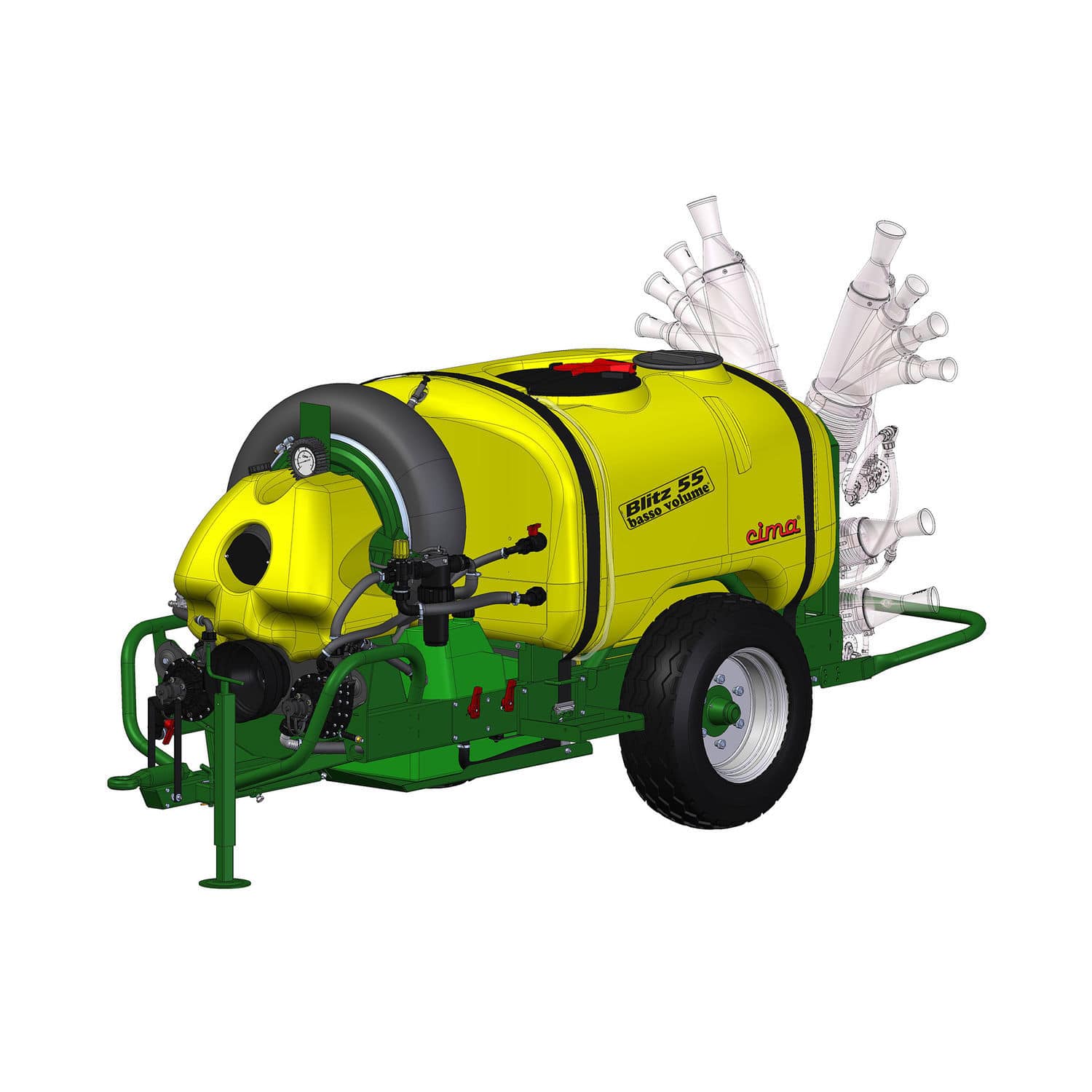 Orchard sprayer - Blitz 55 - CIMA - vineyard / low volume / manual