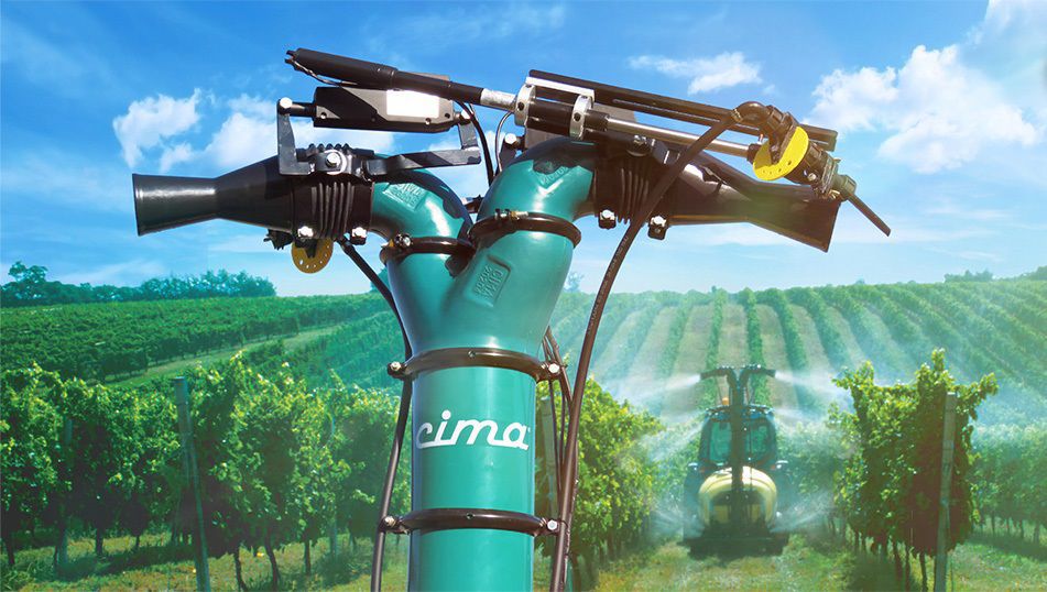 Cannon sprayer - DOSA - CIMA - towed / for viticulture / with octagonal ...