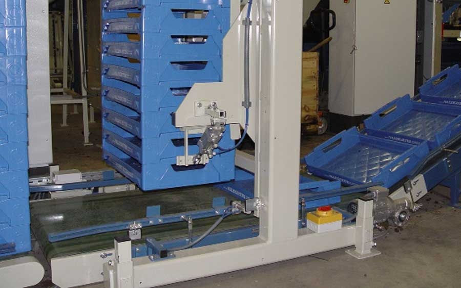 Crate destacker - Demtec - automatic