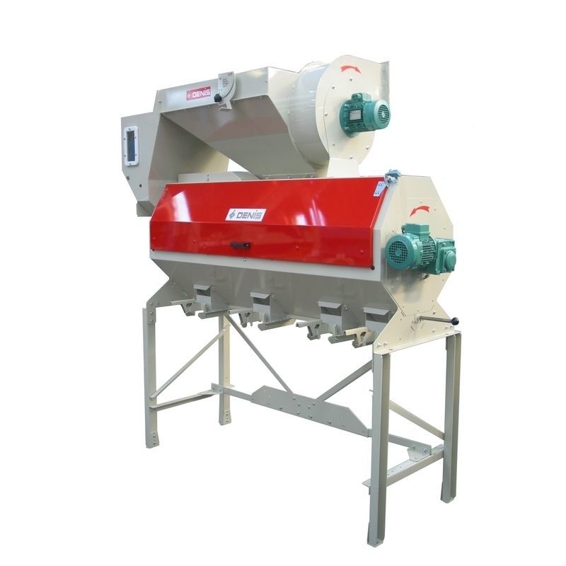 Rotary drum cleaner - SNS104 - Denis Privé - seed / with aspirator ...