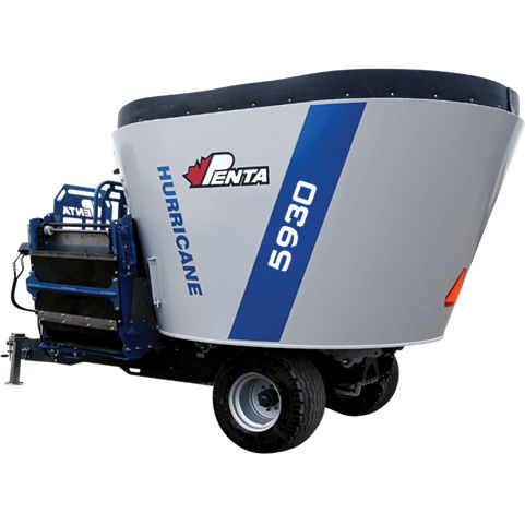 Vertical mixer - 5930 - Penta TMR Incorporated - towed / single-auger ...
