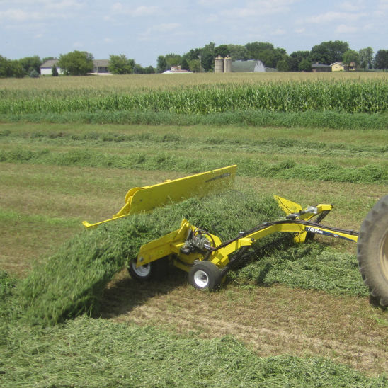 Belt rake - 186M Windrow Merger - RCI Engineering - side delivery