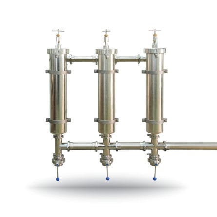 Stainless steel milk filter - Waikato Milking Systems NZ Ltd. - sleeve