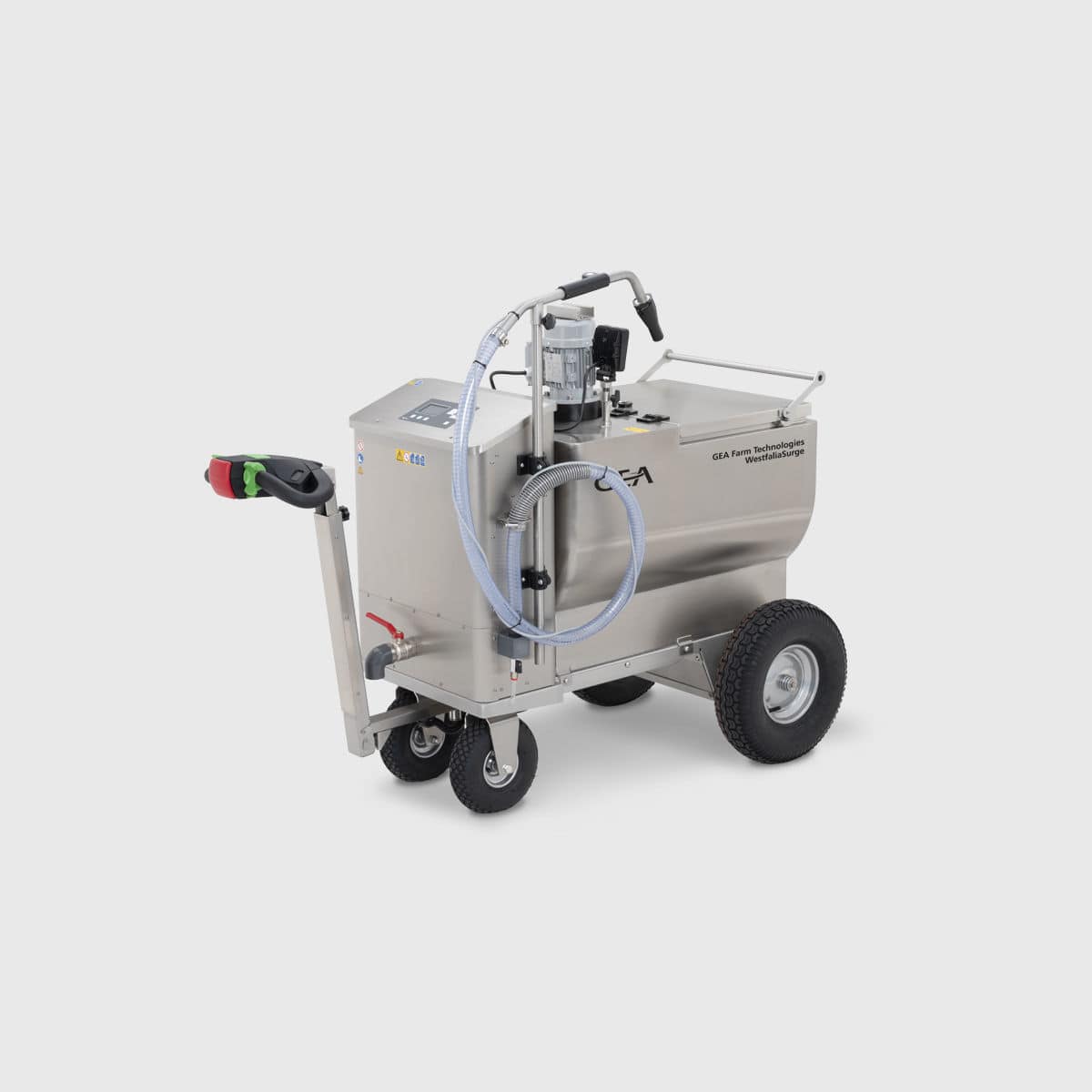 Trailed calf milk cart - F4650 - GEA - with motorized wheels