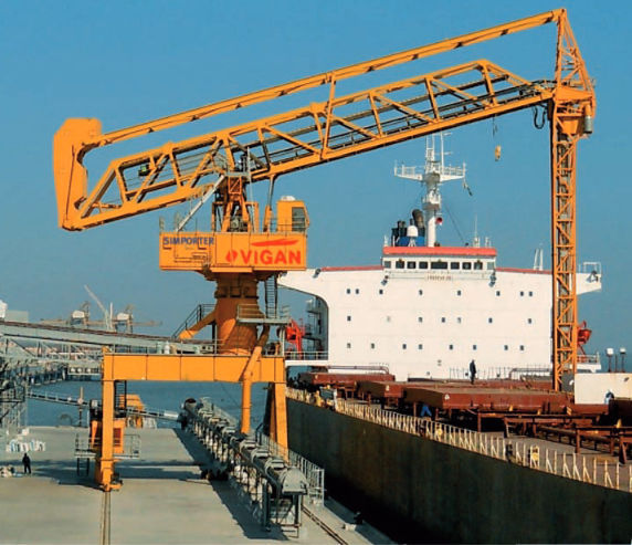Ship unloader - SIMPORTER - Vigan - bulk materials / pneumatic