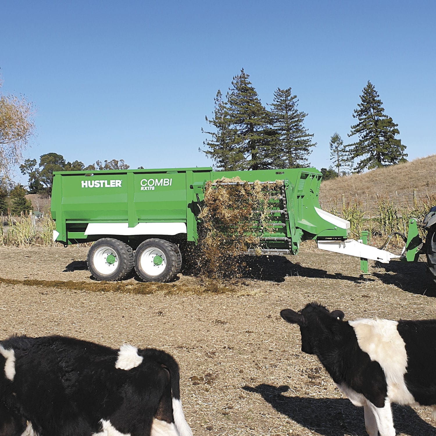 Silage wagon - Combi RX Multi-Feeder - Hustler Equipment - tandem axle ...