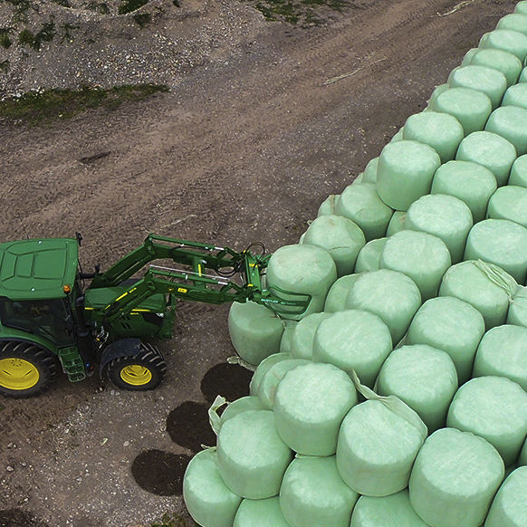 Round bale handler - Softhands LX200 - Hustler Equipment - square ...