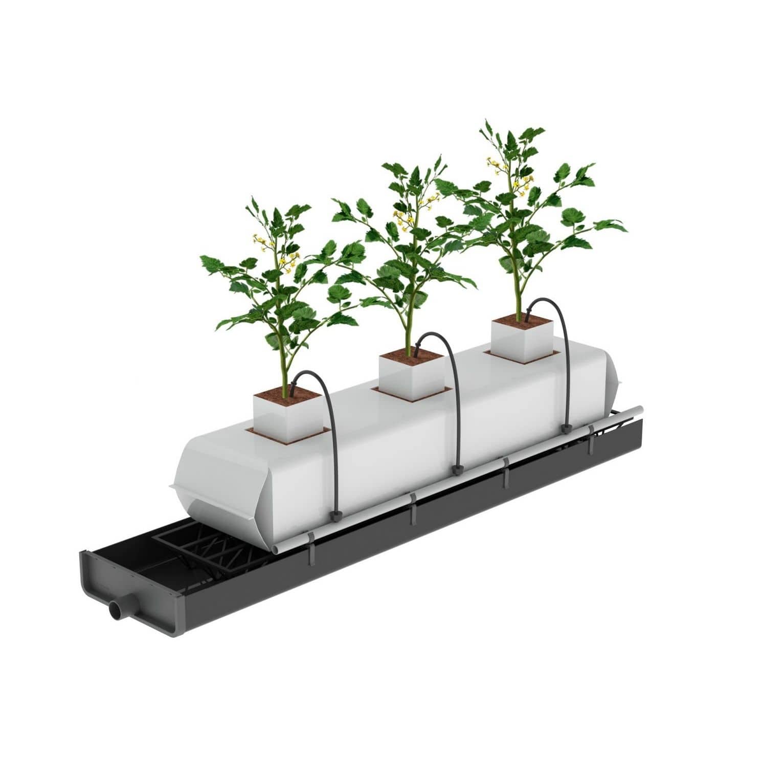 Plastic irrigation gutter - HS Eco System - HYDROPONIC SYSTEMS ...