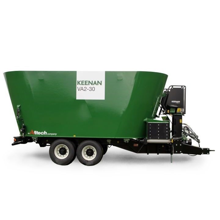 Vertical mixing wagon - VA2-30 - KEENAN - towed / front discharge / 2-auger