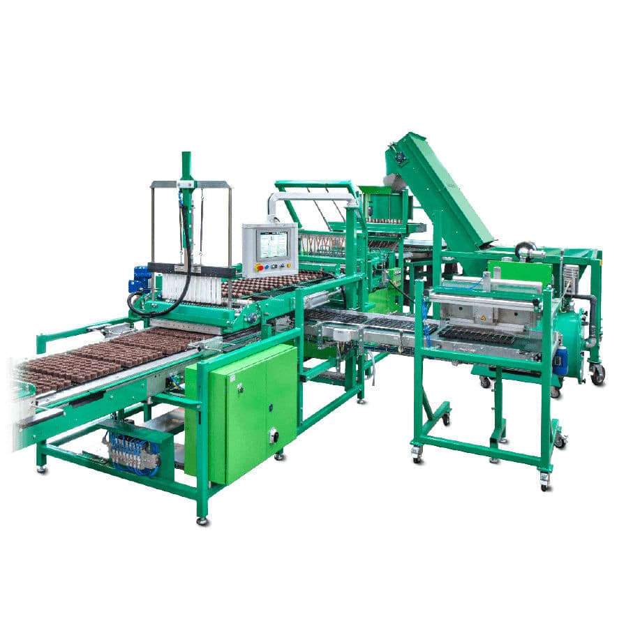 Automatic tray filler - FLEXAIR - Ellepot - for biodegradable pots