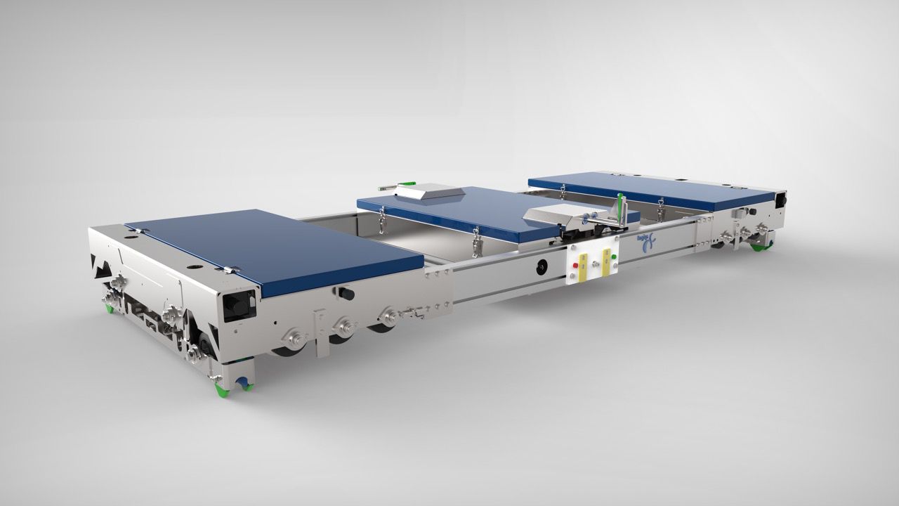 Greenhouse transport cart - 2D - Logiqs BV - chassis-mounted