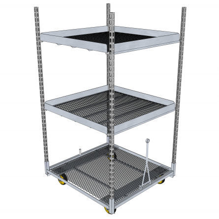 Greenhouse transport cart - VRE Systems - steel