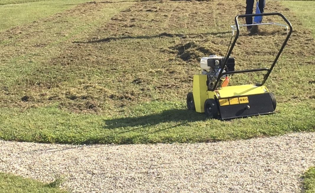 Walk-behind scarifier - Jurgen - AGRINOVA Srl - gasoline engine