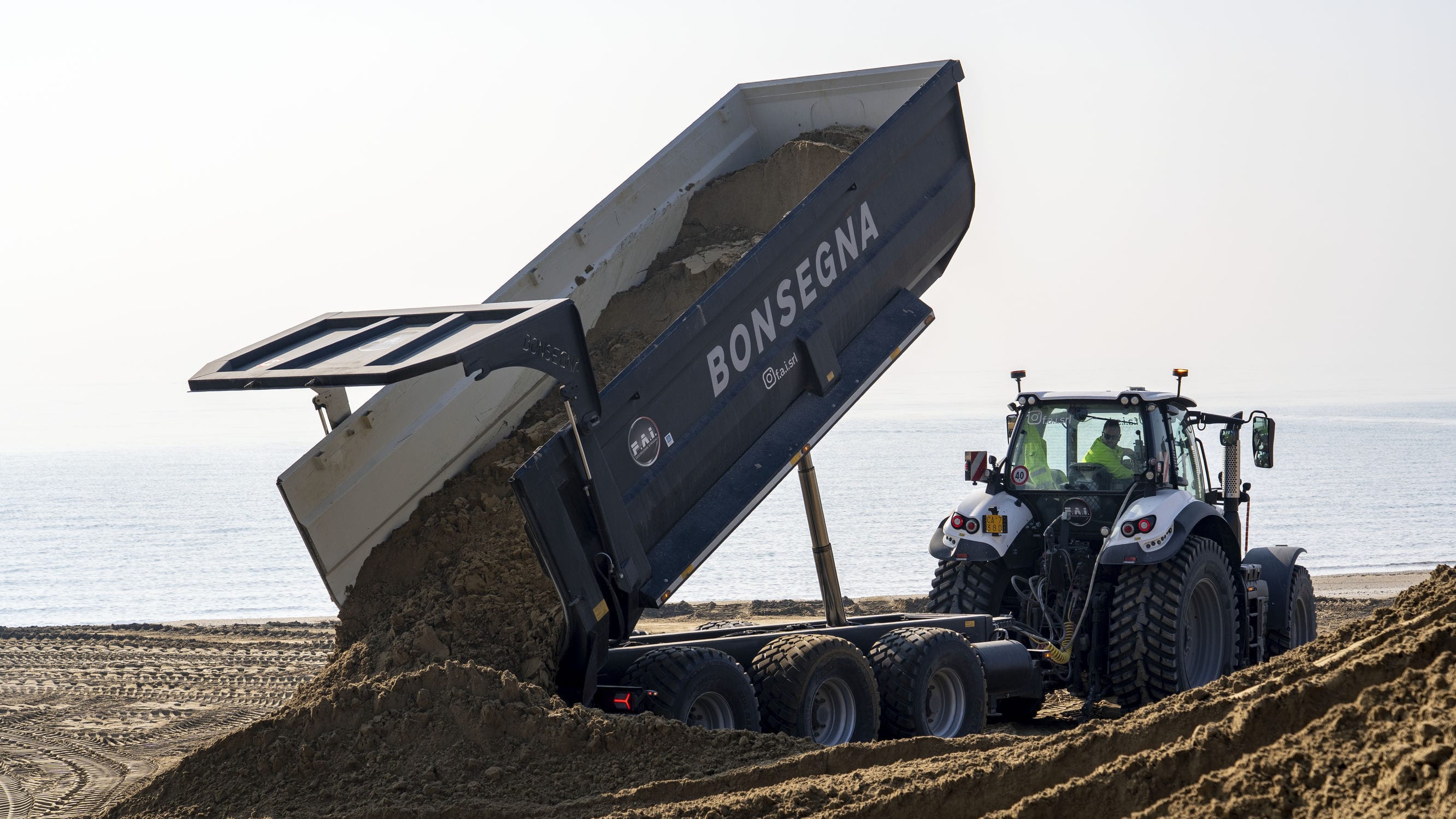 Tipping trailer - CMB series - BONSEGNA Srl - mounted / 3-axle ...