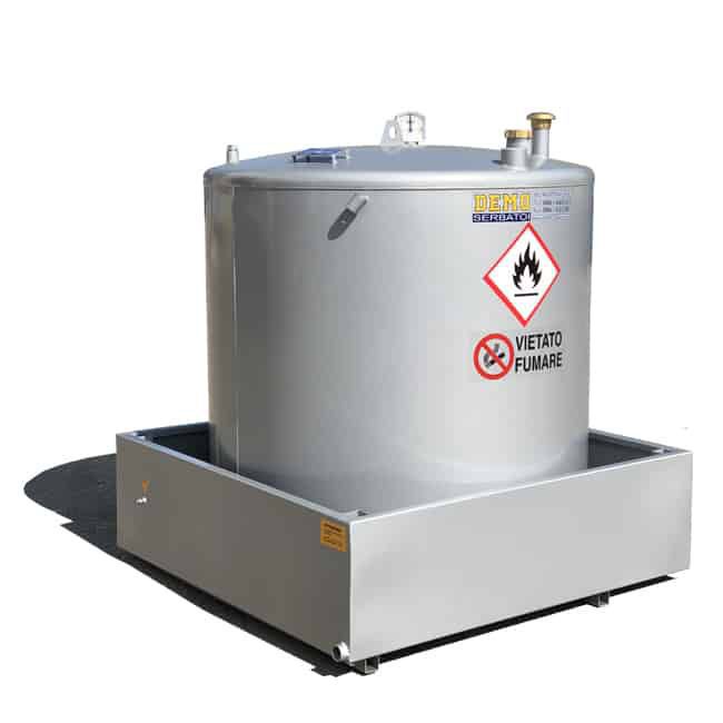 Diesel fuel tank - STOCK 995 - DEMO SERBATOI - vertical / steel / storage