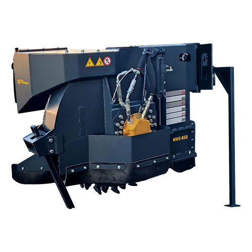 Single-wheel ditcher - MWS 450 - MAKBRENT - for skid steer loaders