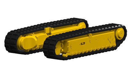 Excavator track - G0,9 SERIES - GEMMO GROUP Srl - for transporters / rubber