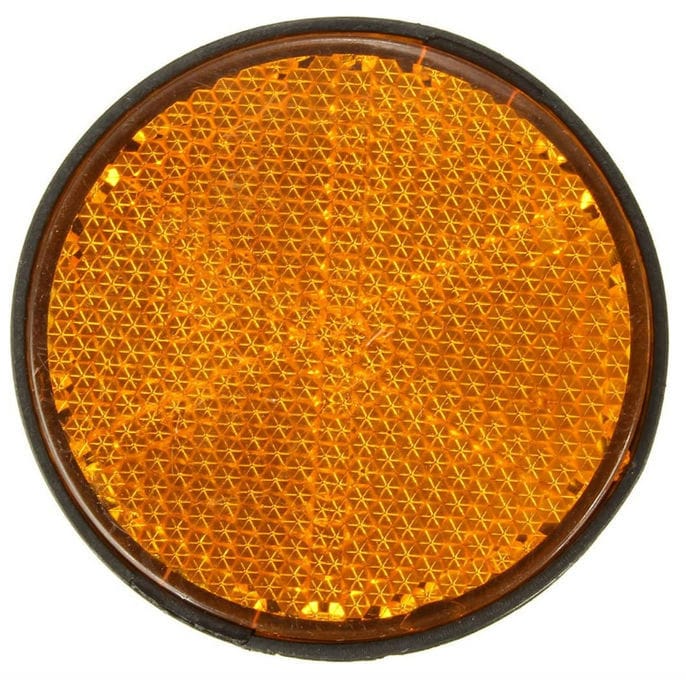 Round reflex reflector - 00477 - LO SNODO Srl - orange / screw-in / for ...