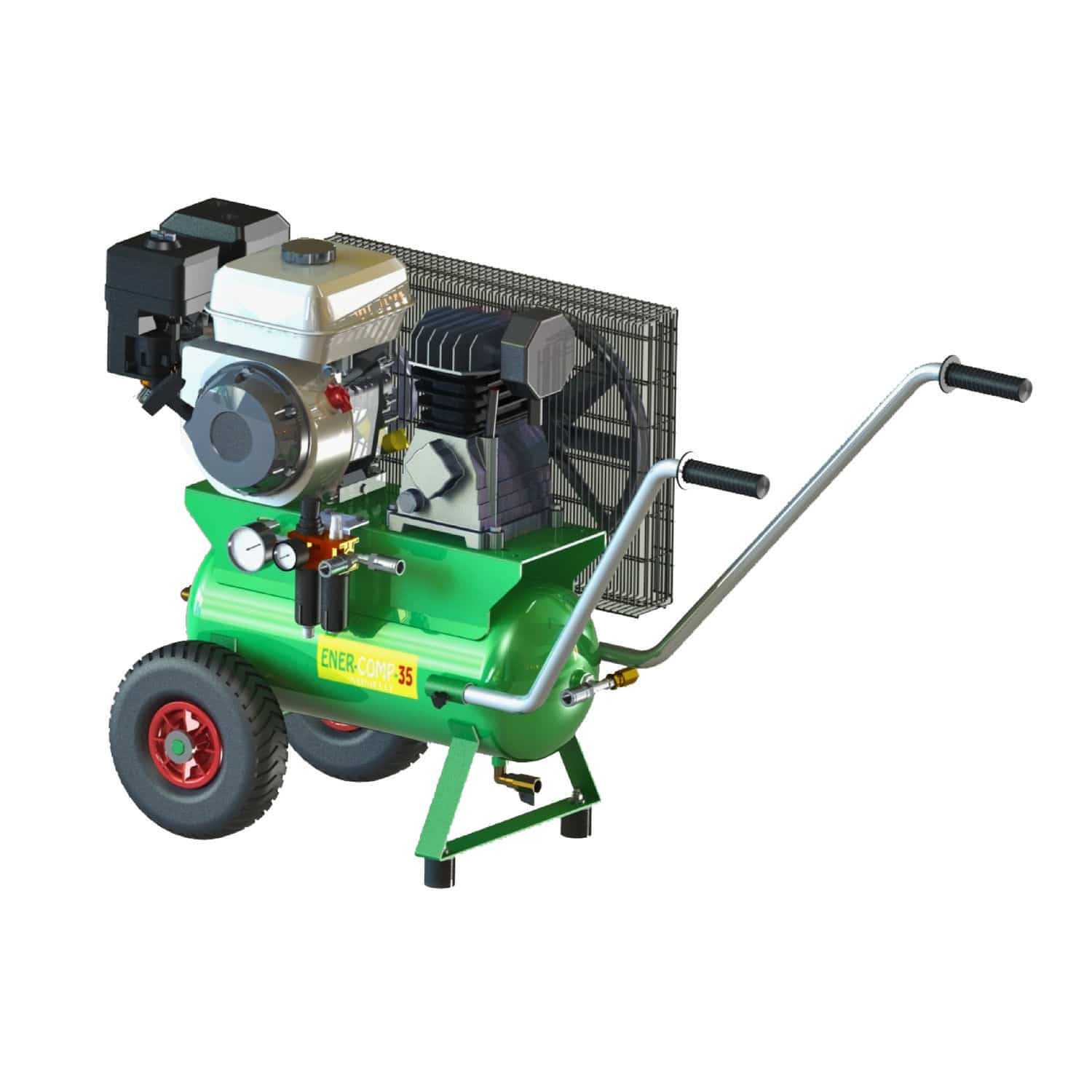 Air compressor - EnerComp 35 - MINELLI ELETTROMECCANICA - mobile / with ...