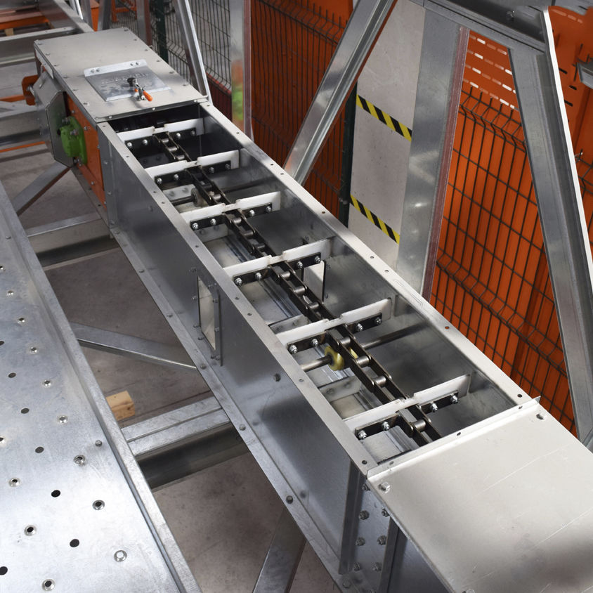 Grain conveyor - AGACLI silo - chain
