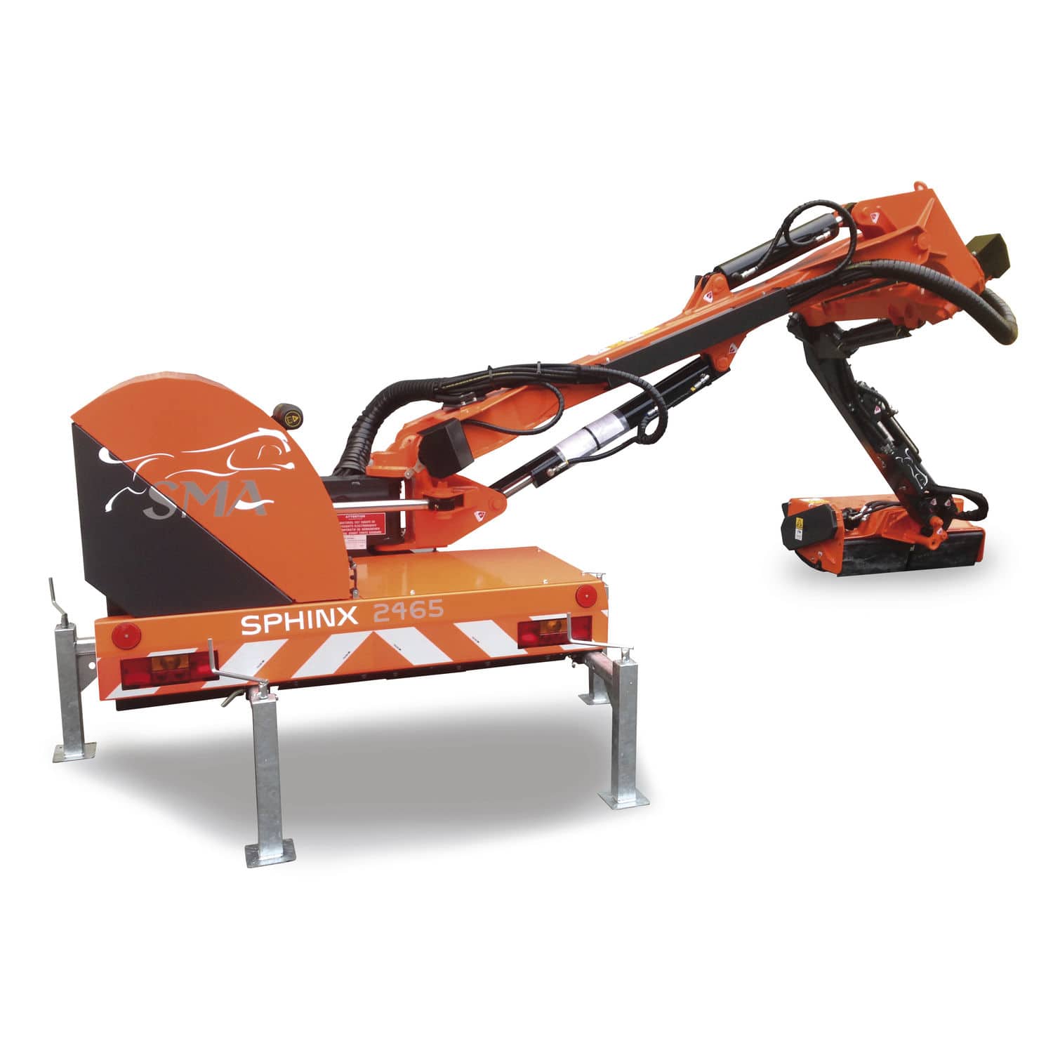 Mounted reach mower - SPHINX Series - SMA - flail / PTO-driven