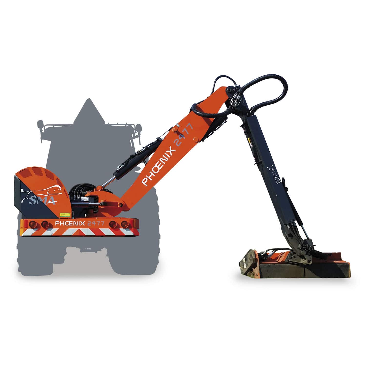 Mounted reach mower - PHOENIX Series - SMA - flail / PTO-driven