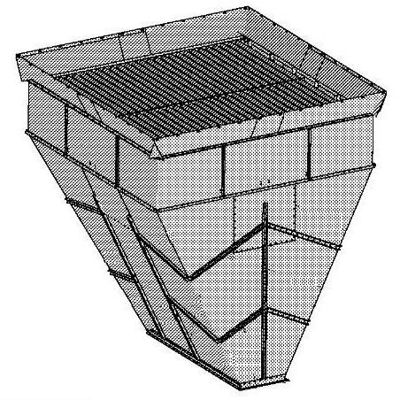 Receiving hopper - 0-990 73 series - Toy Rene