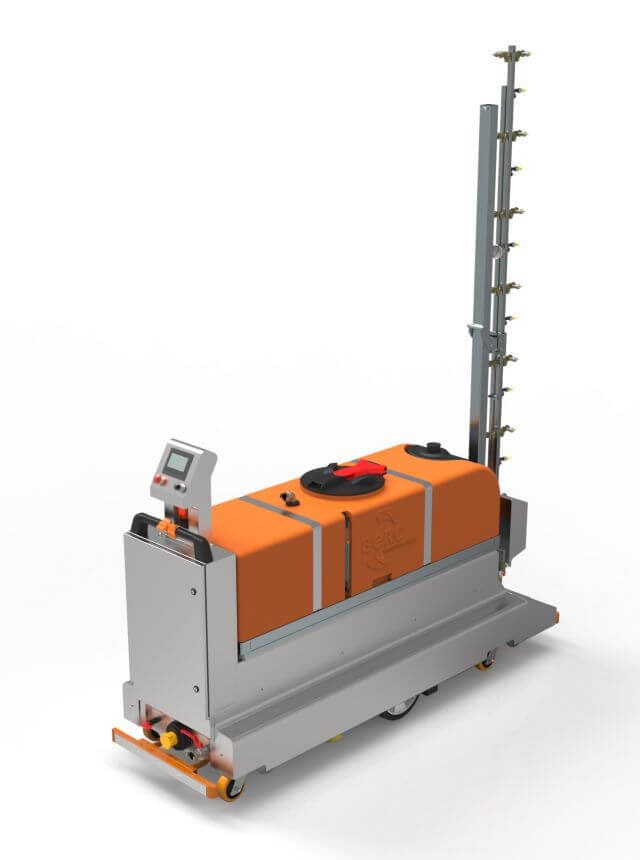 Robotic spray robot - Meto SWT - Berg Hortimotive - small farm