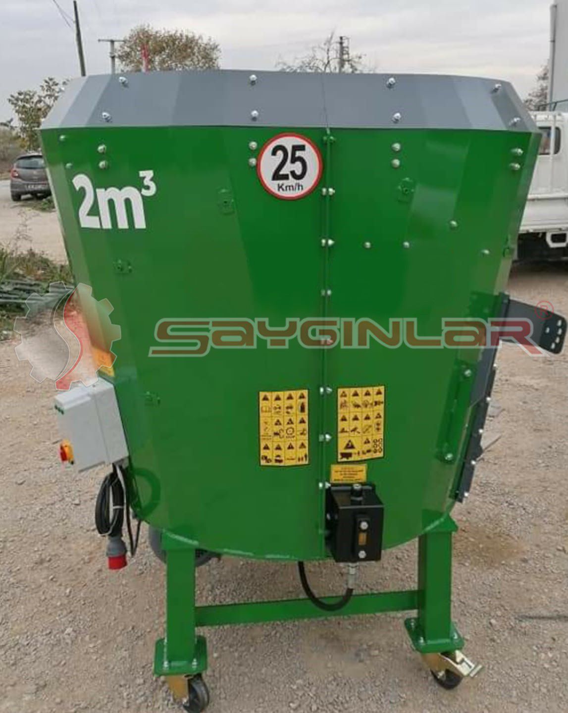 Vertical mixing wagon - 2 CBM - Sayginlar Agriculture Machinery Ltd ...