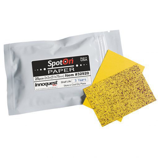 Water-sensitive paper - SPOTON® PAPER 2X3" (51X76MM) - Innoquest, Inc.