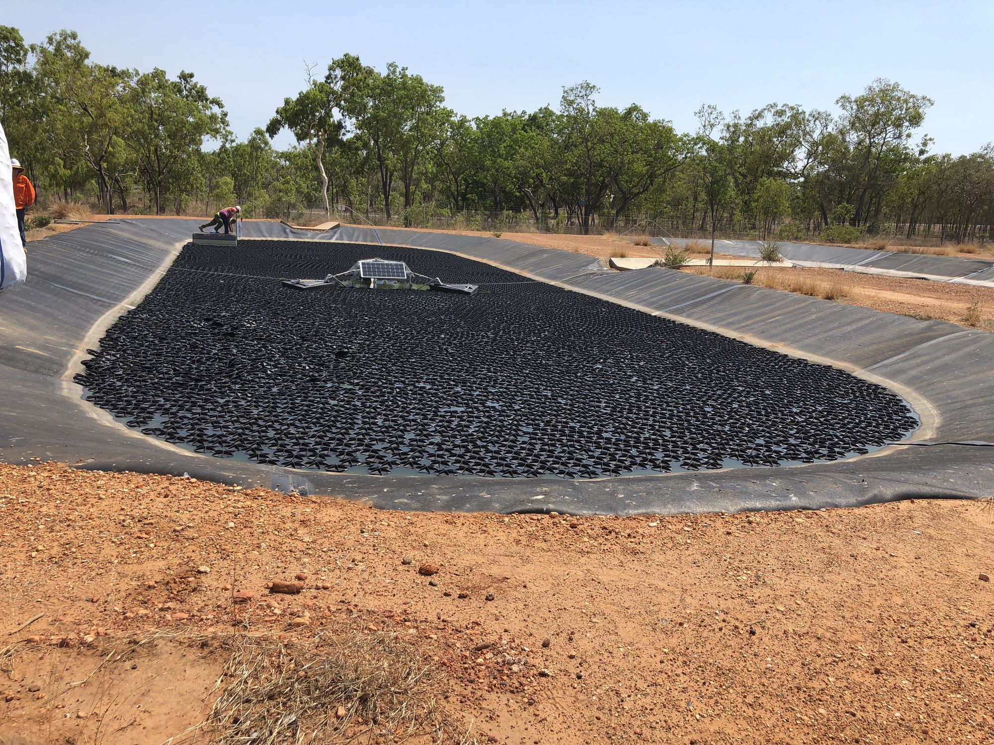 Irrigation basin floating cover - Hexa-Cover A/S - UV protection ...