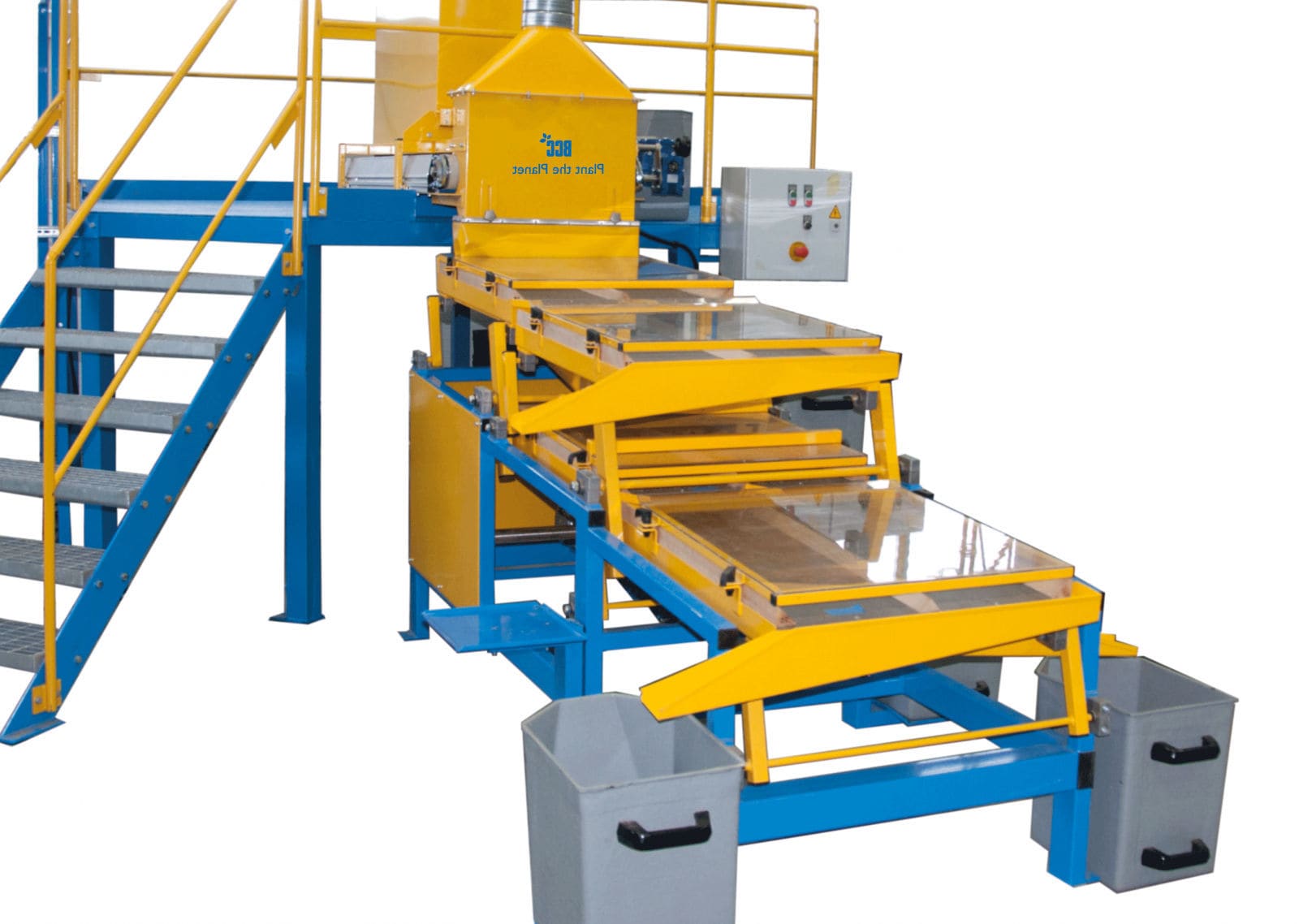 Seed pre-cleaner - BCC AB - for pine cone / vibrating mesh / with sizer