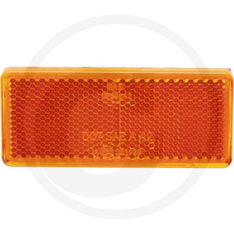 Rectangular reflex reflector - 20799005 - Wilhelm Fricke SE - orange ...