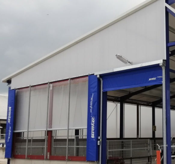 Wind protection curtain - FARMTEC a.s. - shade / lateral / for ...