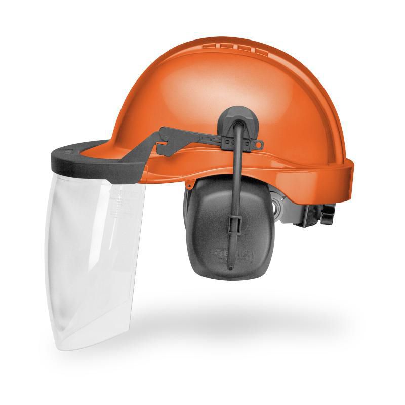 Forestry helmet - CU-30L-V - ELVEX Corporation - with face protection ...