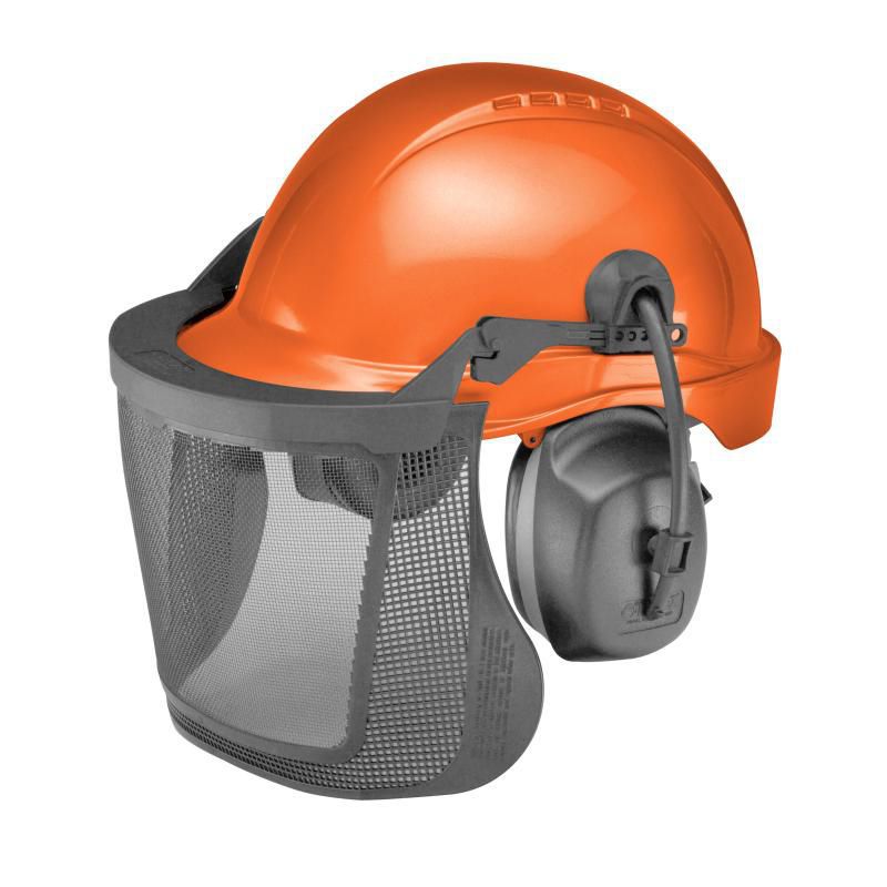 Forestry helmet - CU-60R-V - ELVEX Corporation - with face protection ...