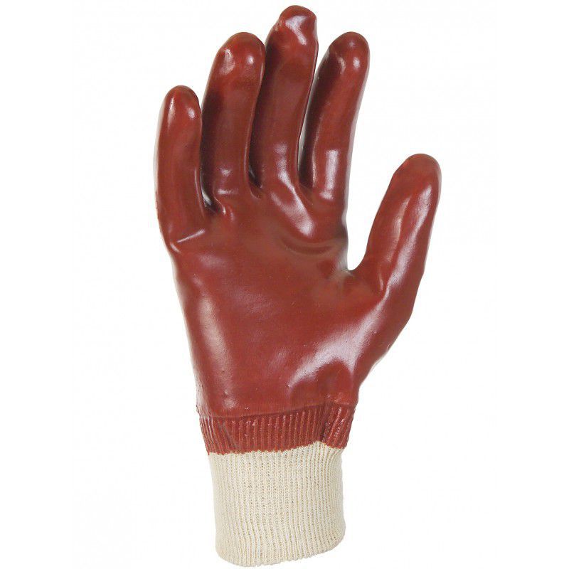 Work gloves - PVC726 - SINGER Frères - cotton / PVC covering