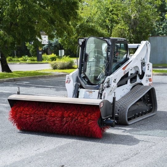 Mounted sweeper - MC LAREN INDUSTRIES - groundcare / front-mount