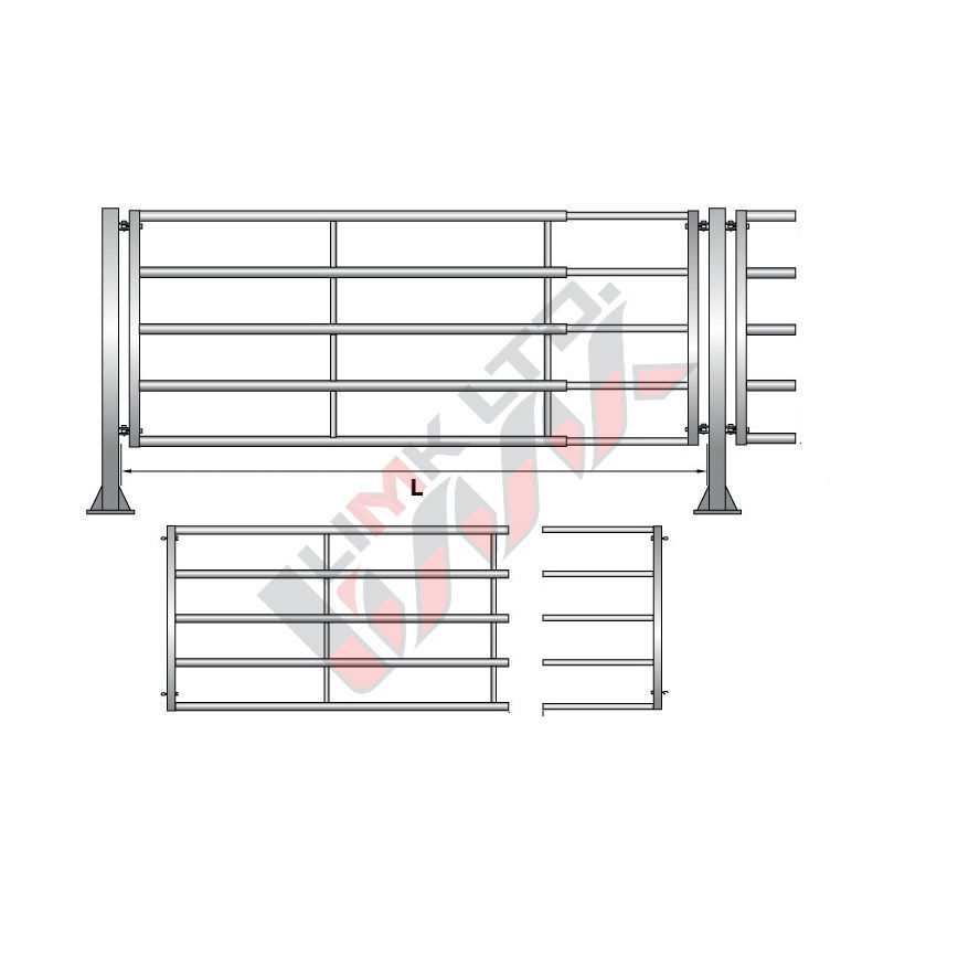 Stable gate - T5 - Limk Ltd. - for cows / for calves / tubular