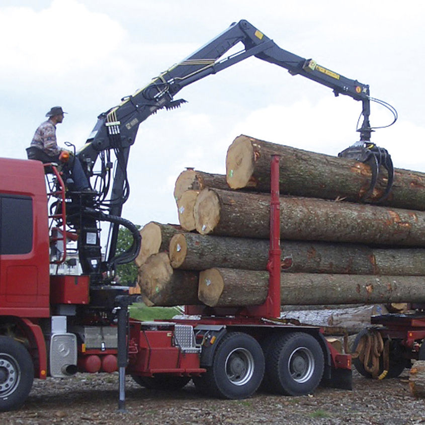 Truck-mounted forestry crane - JONSERED 2640Z series - HIAB AB ...