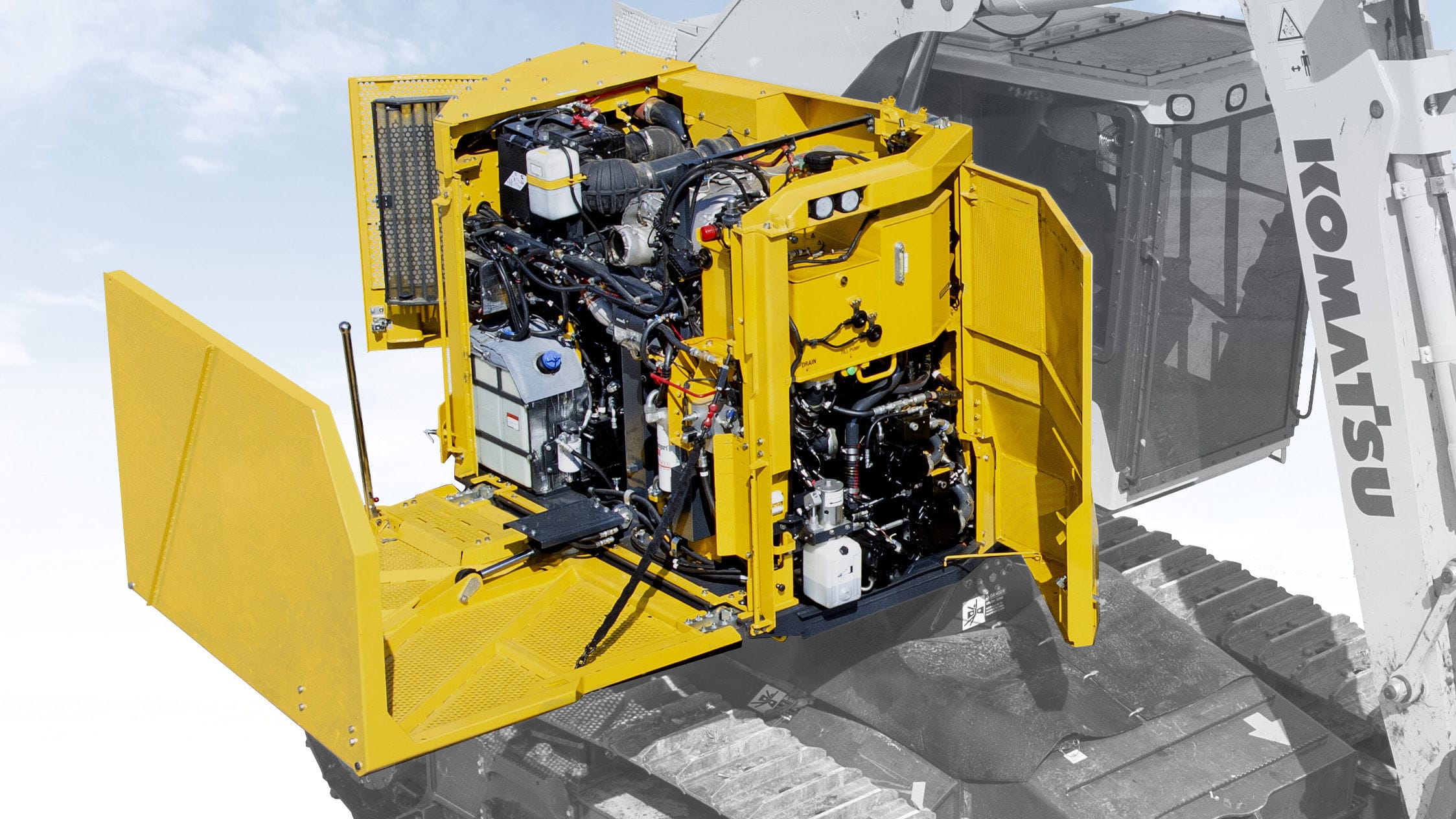 Tracked forestry harvester - XT430-5 - Komatsu Forest AB - with crane