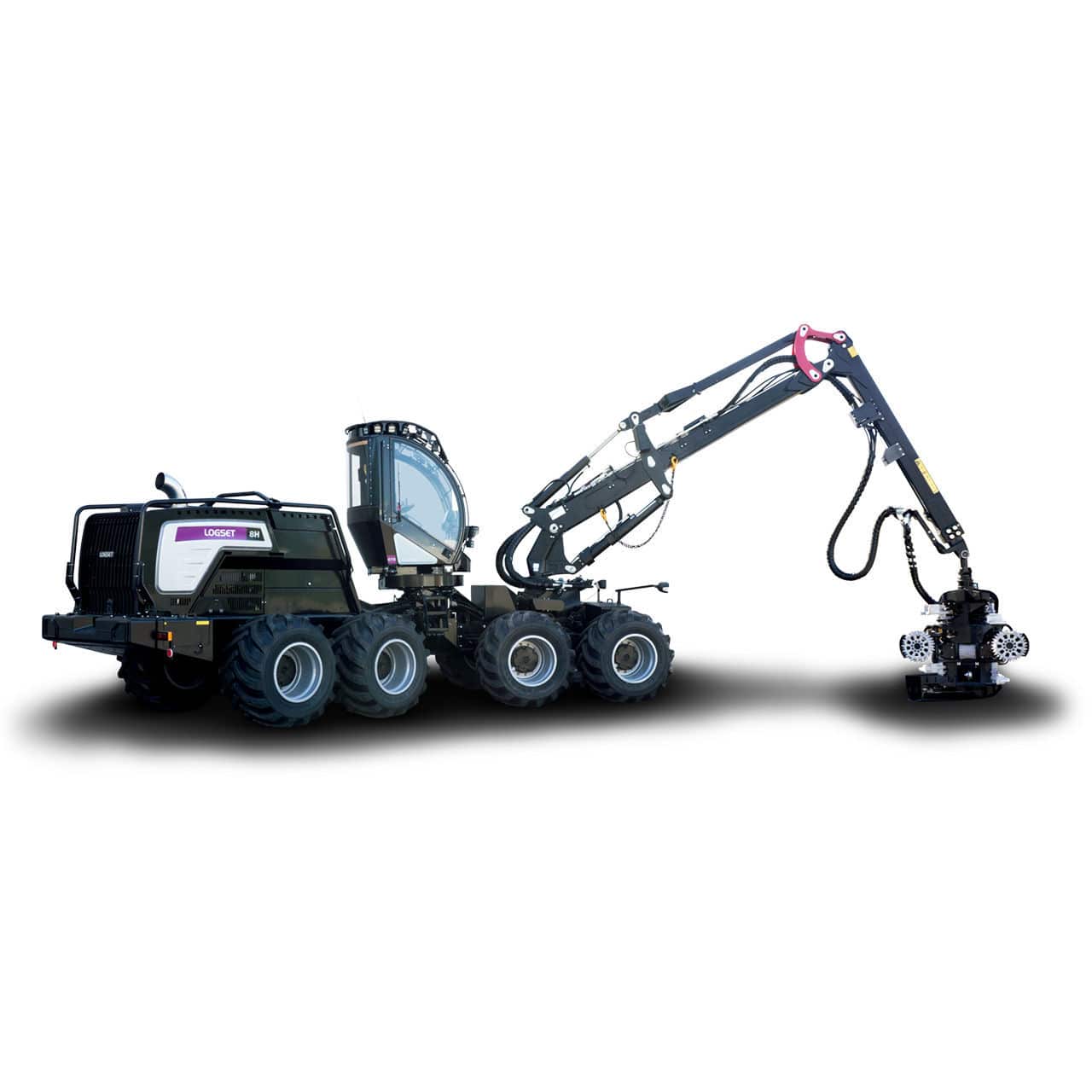 Rubber-tired forestry harvester - 8H GTE - Logset Oy
