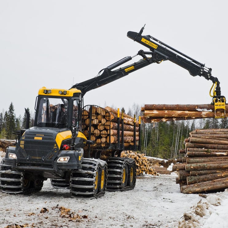 Forestry forwarder log loader - K100+ - Ponsse AB - knuckle boom