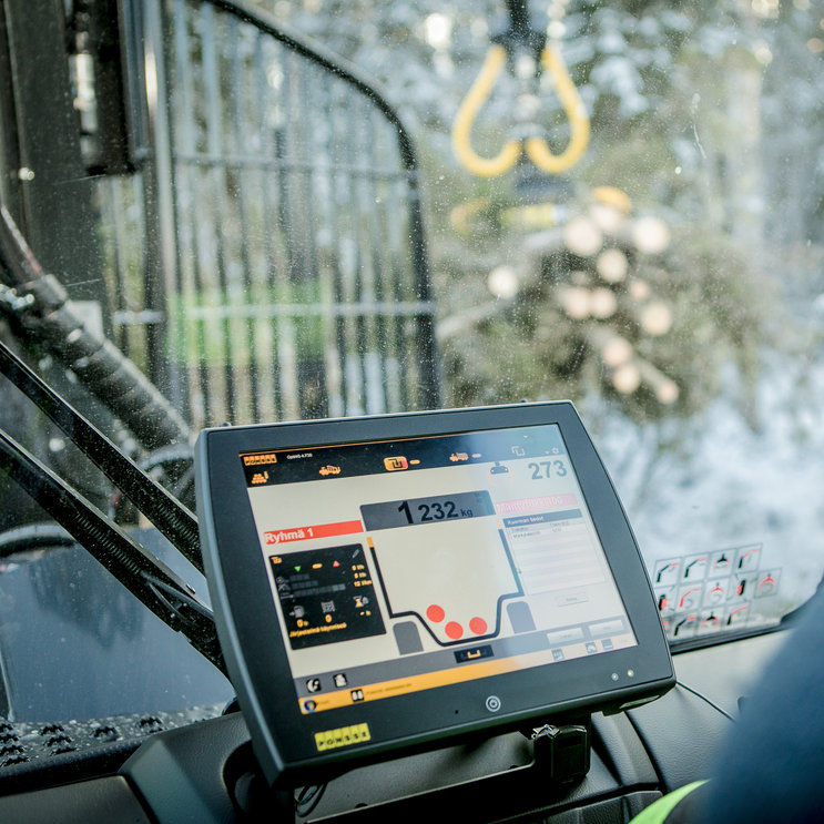 On-board weight indicator - Ponsse AB - with screen / for forestry ...