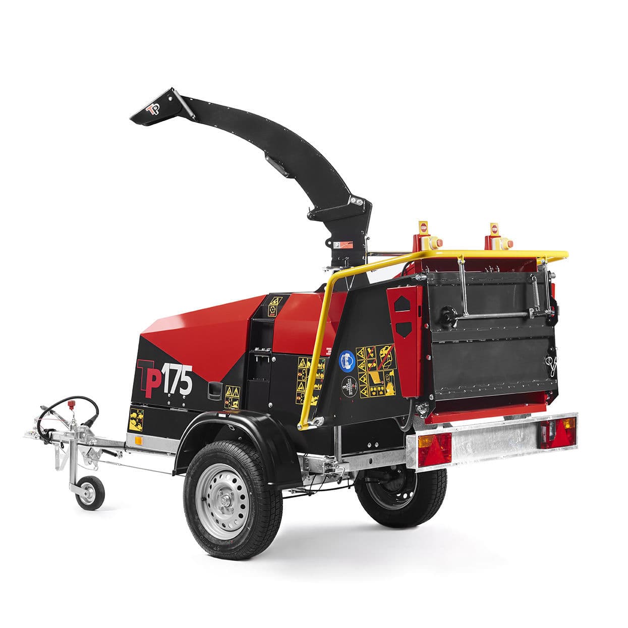 Towed wood chipper - 175 MOBILE P - Linddana A/S - gasoline engine ...