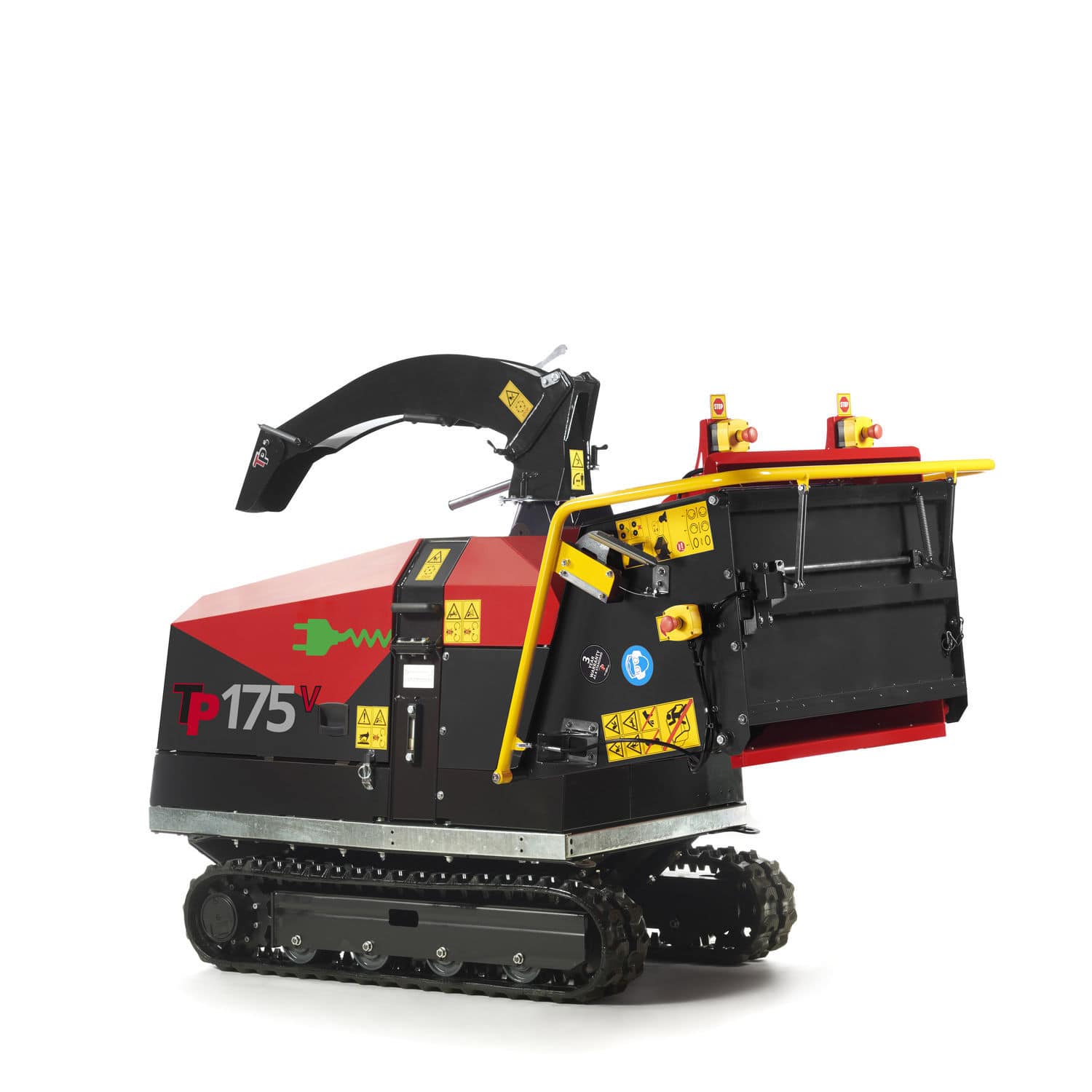 Tracked wood chipper - 175 Z.E. - Linddana A/S - towed / with ...