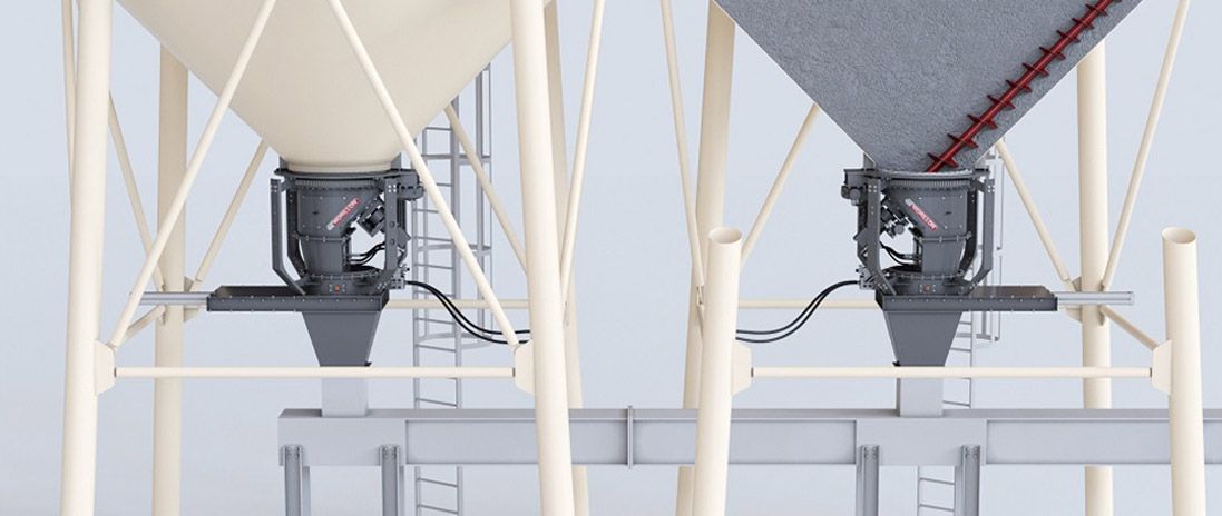 Silo unloader - HYDRACONE - MORILLON - hopper / for grains / biomass