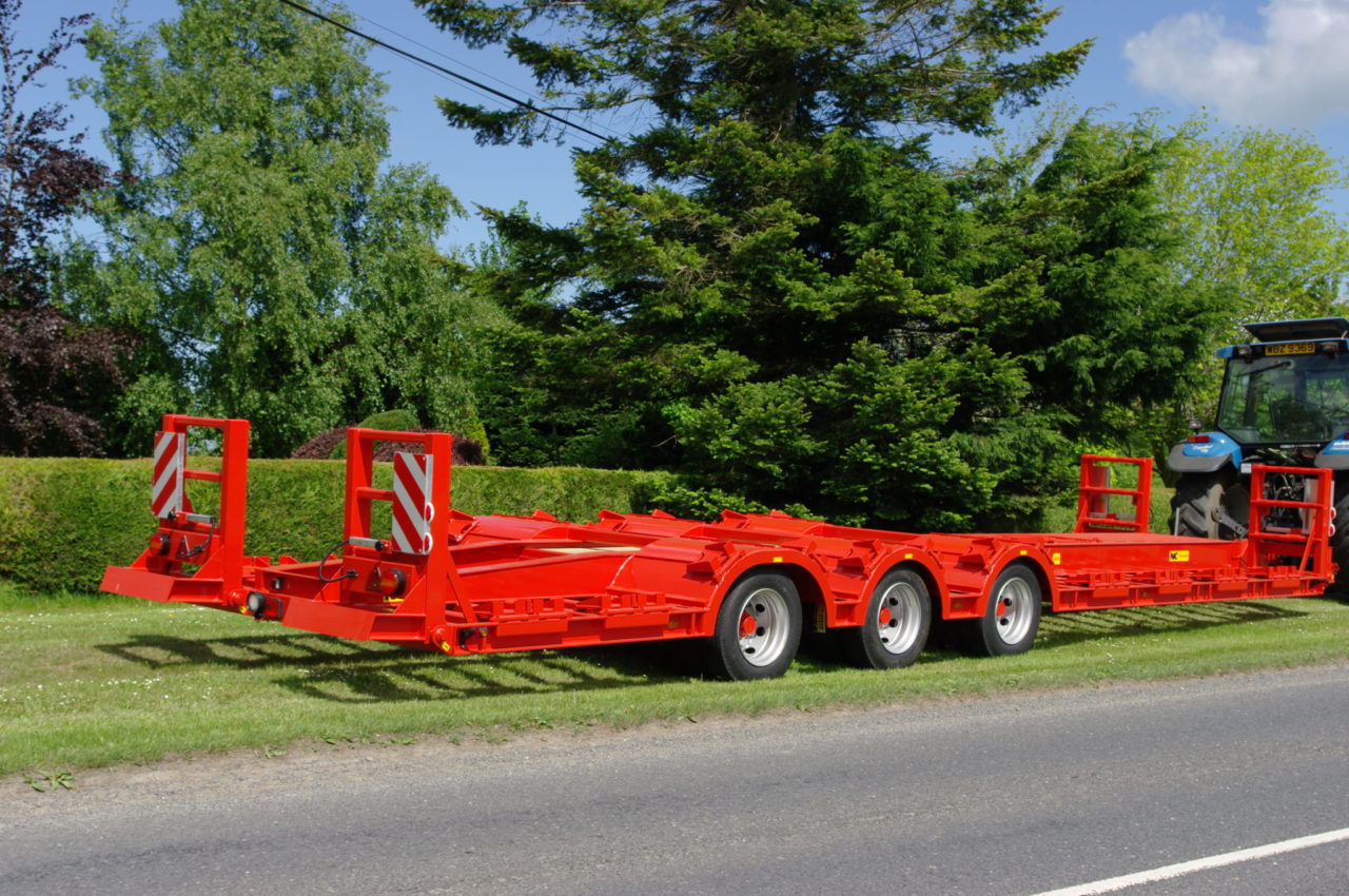 Flatbed trailer - Agri Forestry - NC Engineering Ltd. - 3-axle ...